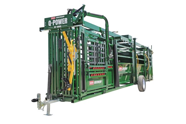 Arrowquip Q-Power 107 Series Portable Hydraulic Chute for Cattle, Alley ...